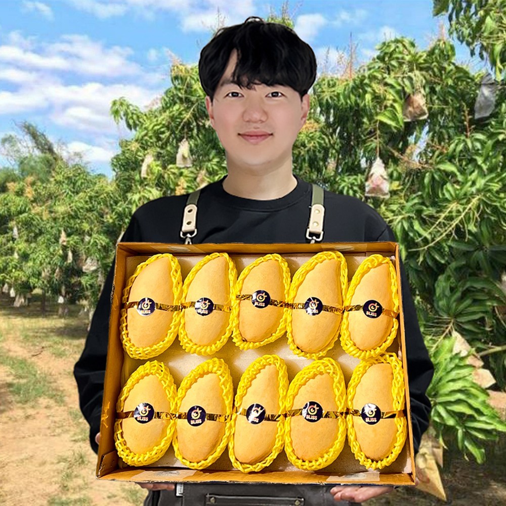 [민이네식탁] 태국 골드 망고 2kg 4kg, 망고 4-7과 2k..., 1개 - 망고 | 쿠팡