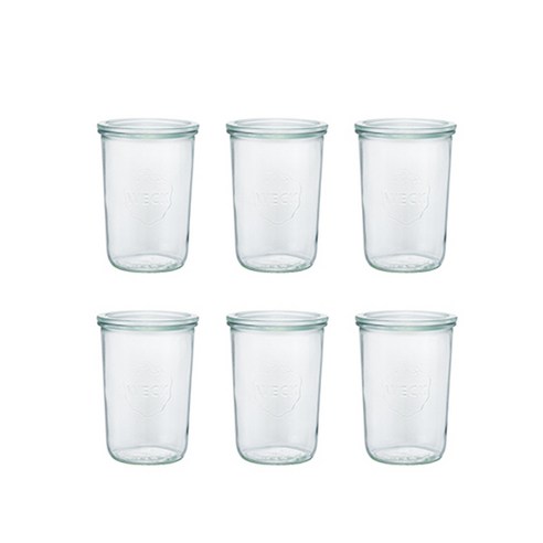 WECK 몰드형 유리용기, 850ml, 6개입 - 가격 변동 추적 그래프 - 역대가