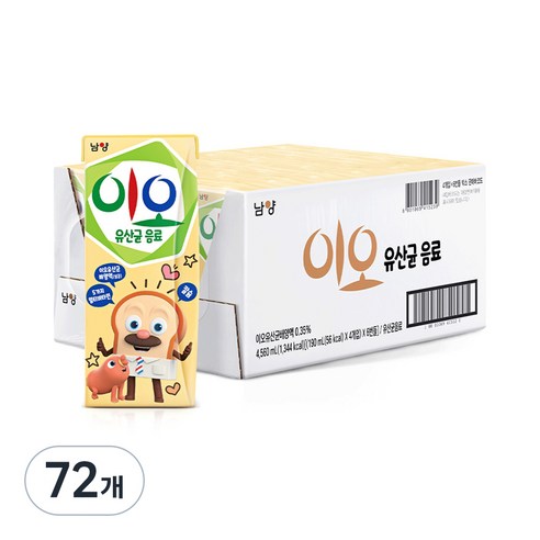 '남양이오 유산균 음료, 190ml, 72개' 최저가 검색, 최저가 28,050원 - 할인 알림