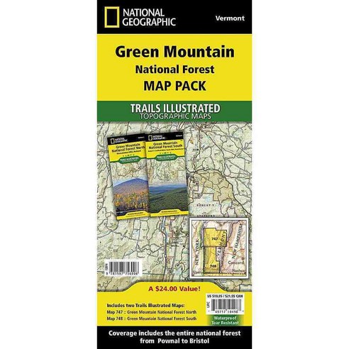 National Geographic Trails Illustrated Green Mountain National Forest ...