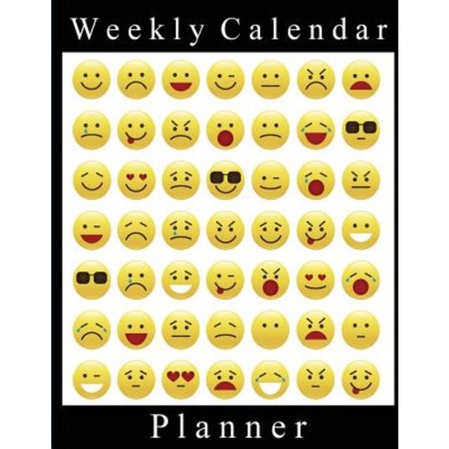 Weekly Calendar Planner - 70 Weeks - (8.5 X 11) - Emoji: 49 Cool Emoji ...