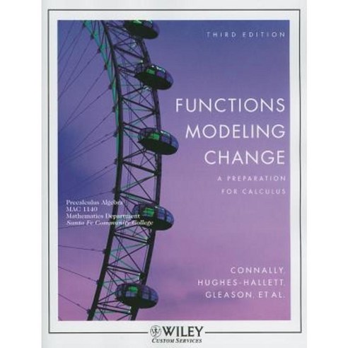 Functions Modeling Change: A Preparation for Calculus Paperback, John ...