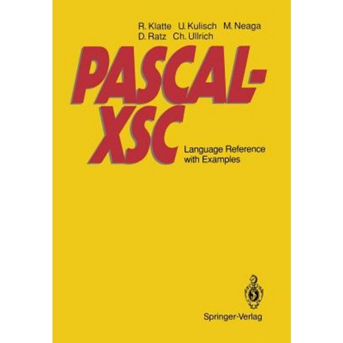 Pascal-Xsc: Language Reference with Examples Paperback, Springer - 가격 변동 추적 그래프