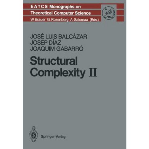 Structural Complexity II Paperback, Springer - 가격 변동 추적 그래프 - 역대가