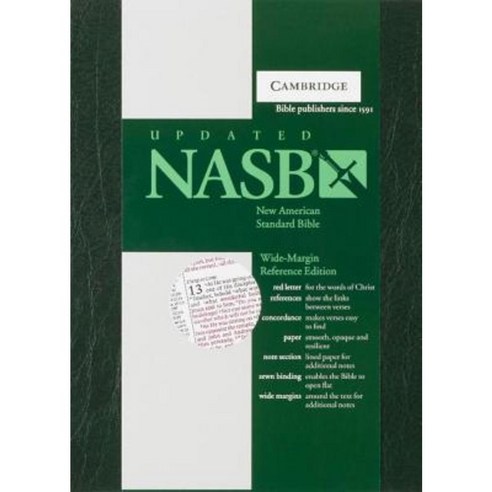 Wide-Margin Reference Bible-NASB Hardcover, Cambridge University Press ...