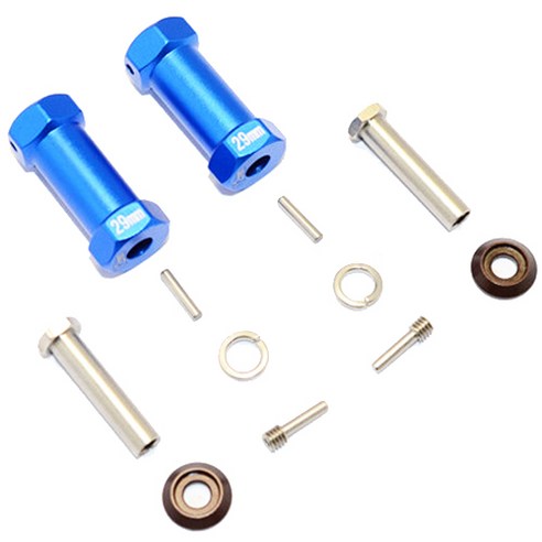 GPM ALUMINIUM Wheel Hex Adapters 29mm Width Use For 4mm Thread Wheel ...