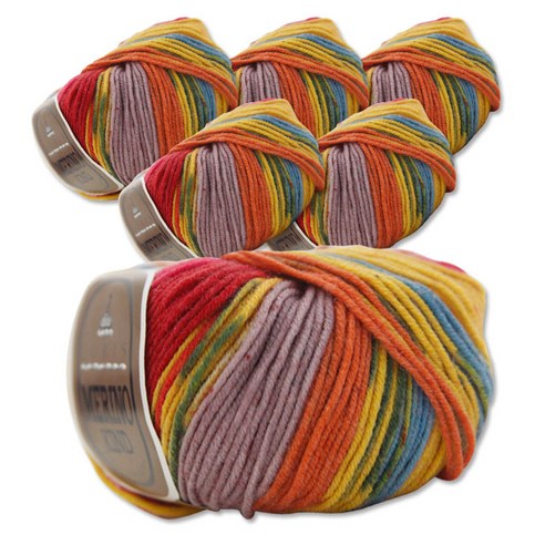 필립섬유 메리노카인드 뜨개실 40g x 6p, 12(레인보우), 100m - 가격 변동 추적 그래프 - 역대가