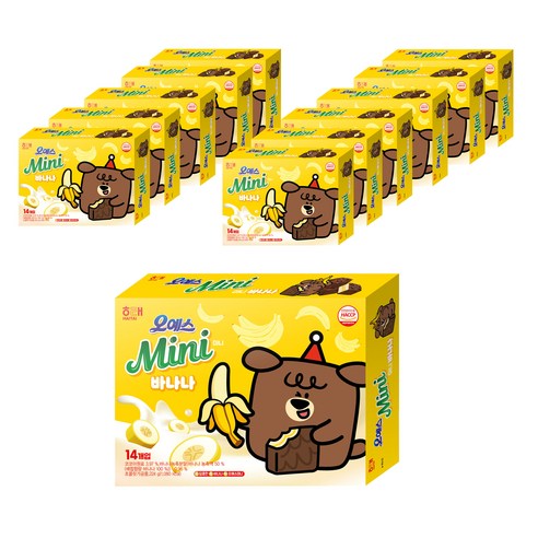 해태제과 오예스미니 바나나 14p, 224g, 12개 - 가격 변동 추적 그래프 - 역대가