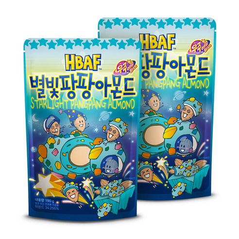 HBAF 별빛팡팡아몬드, 190g, 2개입 - 가격 변동 추적 그래프 - 역대가