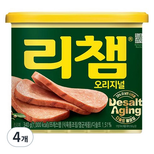 '리챔 오리지널, 340g, 4개' 최저가 검색, 최저가 13,900원 - 할인 알림