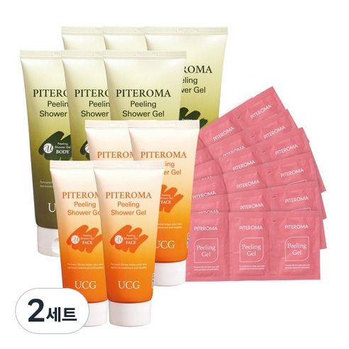 UGC 피테로마 필링젤 바디용 200ml x 6p + 얼굴용 80ml x 4p + 휴대형 얼굴용 5g x 72p, 2세트 - 가격 변동 추적