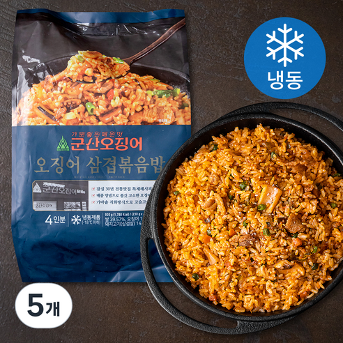 군산오징어 오징어 삼겹 볶음밥 4인분 (냉동), 920g, 5개 - 가격 변동 추적 그래프 - 역대가