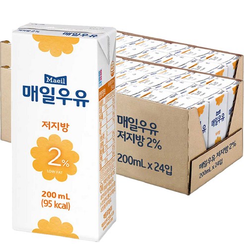 매일유업 저지방 2% 우유, 200ml, 48팩 - 가격 변동 추적 그래프 - 역대가