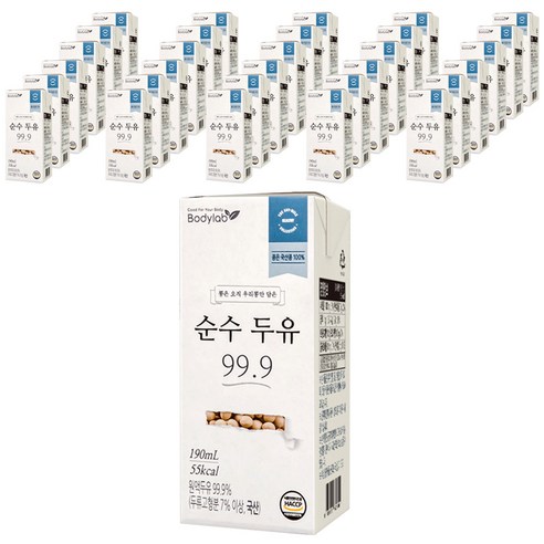 바디랩 순수 두유 99.9, 190ml, 96개 - 가격 변동 추적 그래프 - 역대가