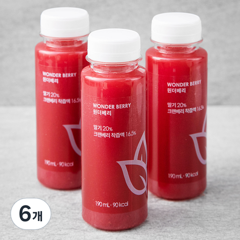 올가니카 원더베리 과채주스, 190ml, 6개 - 가격 변동 추적 그래프 - 역대가