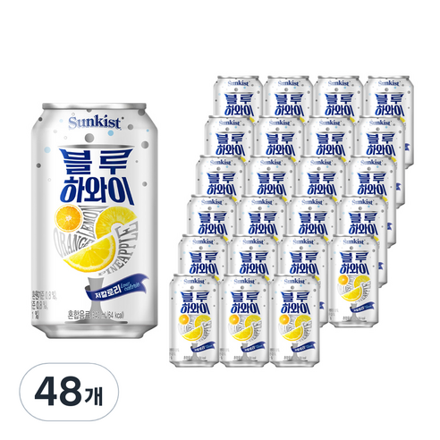 해태htb 썬키스트 칵테일블루하와이 저칼로리, 340ml, 48개 - 가격 변동 추적 그래프 - 역대가