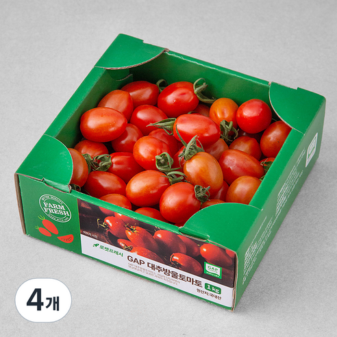 GAP 대추방울토마토, 1kg, 4개 - 가격 변동 추적 그래프 - 역대가