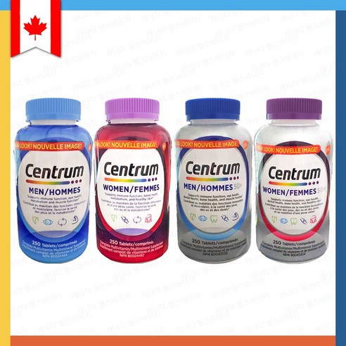 Canada Centrum 캐나다 센트룸 대용량 250정 실버 포맨 포우먼 대용량 Centrum - 비타민/건강식품 | 쿠팡