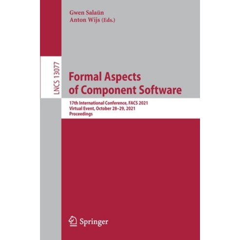(영문도서) Formal Aspects of Component Software: 17th International ...