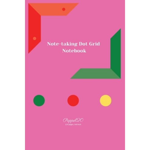 Note-taking dot grit Notebook- Pink Cover -6x9 Paperback, Pappel 20 ...