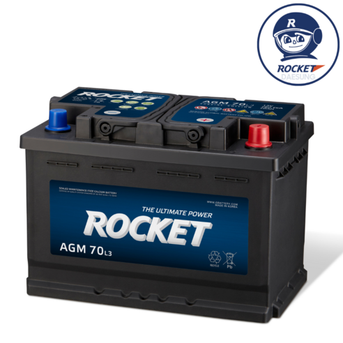 K3 디젤 배터리 로케트 AGM70 자동차배터리 대여 및 반납 서비스, 폐배터리 반납 포함, 1개 - koreamarket