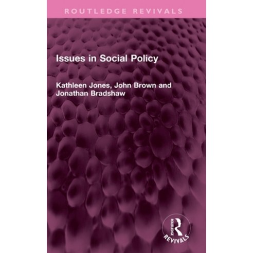 (영문도서) Issues in Social Policy Hardcover, Routledge, English ...