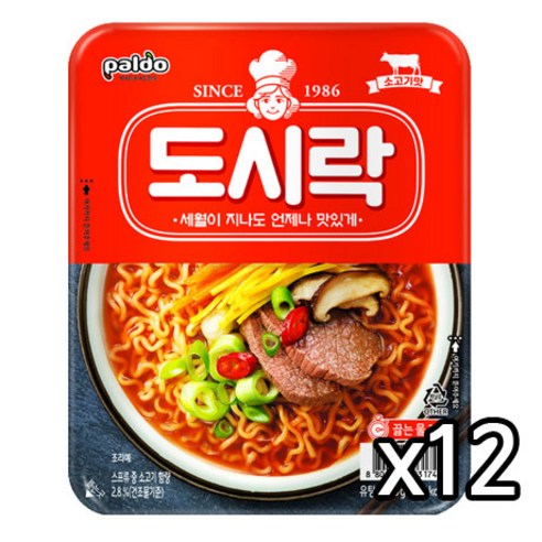 팔도도시락 컵라면 86g, 12개 - 컵라면 | 쿠팡