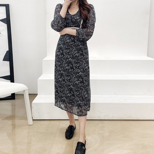 스토리원 여성 플라워 쉬폰 롱 원피스 드레스 RKWM-OP162 - 가격 변동 추적 그래프 - 역대가