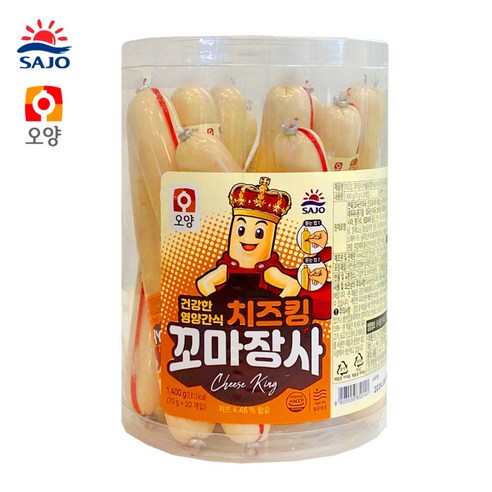 '사조오양 치즈킹 꼬마장사 소시지, 70g, 20개' 최저가 검색, 최저가 13,000원 - 할인 알림