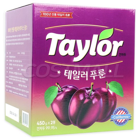 '테일러팜스 테일러 푸룬 건자두 450g x 2개 900g, 450g, 1박스' 최저가 검색, 최저가 20,290원 - 할인 알림