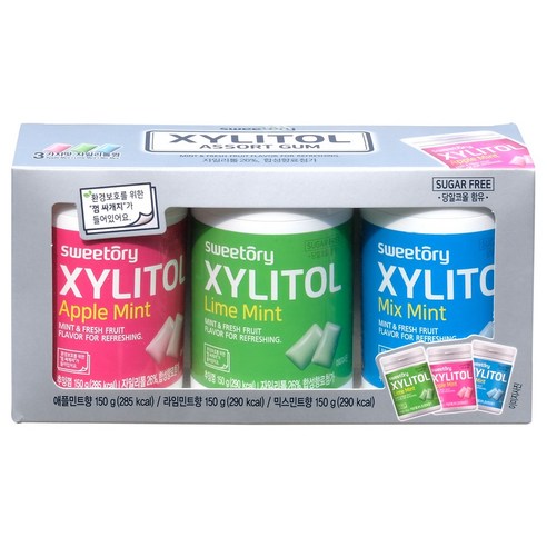 코스트코 스위토리 자일리톨 껌 150gx3, 450g, 1개 - 일반껌 | 쿠팡