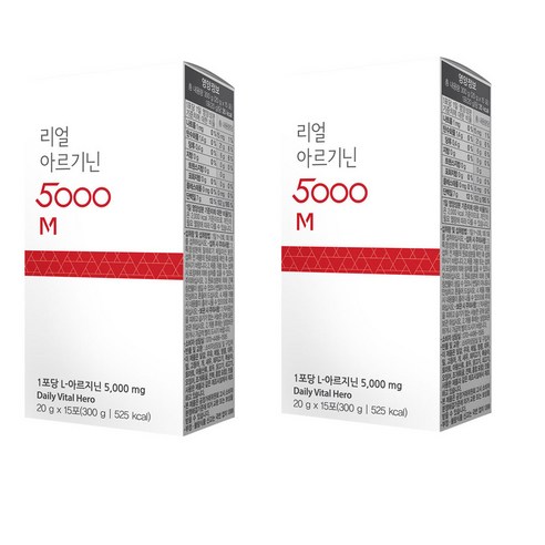 나나네이처 고함량 L아르기닌 5000mg L-아르지닌 마카 비타민C 함유 제품 20gx15포, 20G X 15포, 2개 - 가격 변동 추적 그