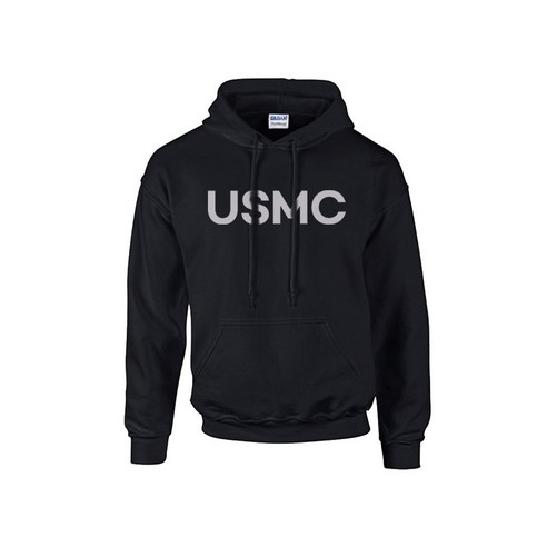 밀리터리 기모 블랙 후드티 USMC - 후드티 | 쿠팡