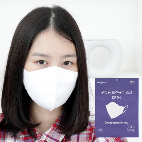 '굿필링 컬러 새부리형 마스크 KF94 중형 화이트 25매x4봉' 최저가 검색, 최저가 11,500원 - 할인 알림