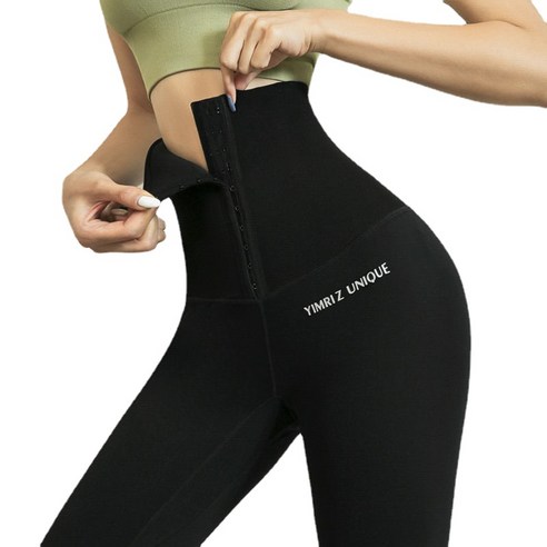 ANKRIC 레깅스 플러스 벨벳 배꼽 스포츠 바지 여성의 높은 허리 복숭아 엉덩이 꽉 바비 바지 모양 모양 버클 요가 바지 - 가격 변동 추적