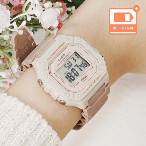 'CASIO 파스텔 컬러 공용 커플 추천 7년 배터리 라이트 스포츠 시계 218C 파스텔 핑크A2' 최저가 검색, 최저가 ...