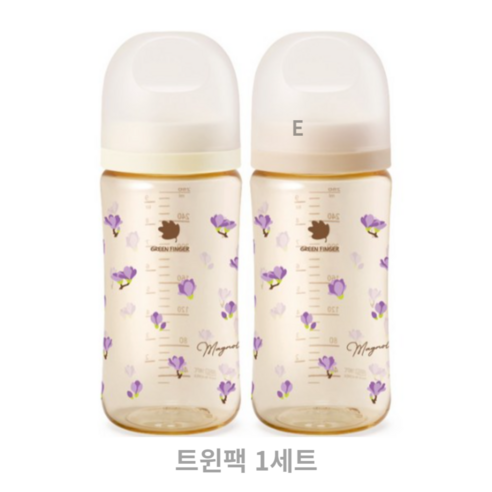 '베베그로우 PPSU 호랑가시나무 젖병 트윈팩, 노꼭지 목련꽃(크림..., 280ml, 1개' 최저가 검색, 최저가 70,000원 - 할인 알림