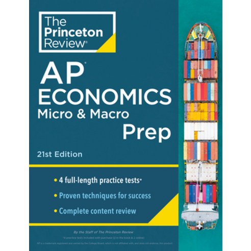 (영문도서) Princeton Review AP Economics Micro & Macro Prep 21st Edition: 4 ...