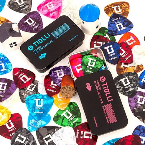 티올리(TiOLLi) 기타피크 전용피크케이스포함 피크선택요령제공 - 기타피크 | 쿠팡