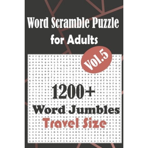 Word Scramble Puzzle for Adults - Travel Size: 1200 Word Jumbles ...