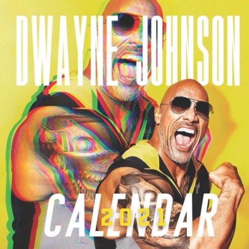 Dwayne Johnson: 2021-2022 calendar - 24 months - 8.5 x 8.5 glossy paper ...