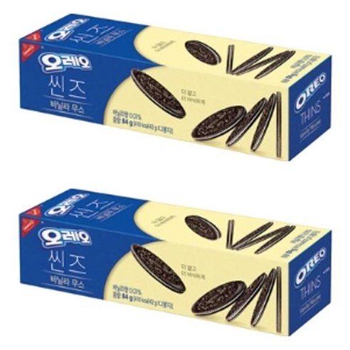 오레오 씬즈 바닐라무스, 84g, 2개 - 가격 변동 추적 그래프 - 역대가