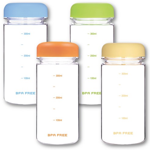 위드 국산 눈금물병 트라이탄 마이보틀 컬러캡 4종 혼합 4p세트 350ml (오렌지 옐로 블루 그린) - 휴대용물통/보틀 | 쿠팡