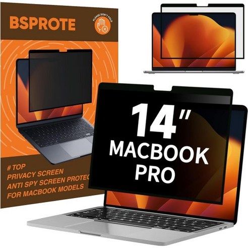 MacBook Pro 14인치2021-2024 M1 M2 M3 M4용 개인정보 보호 화면 Mac 14.2인치용 탈착식 스파이 ...
