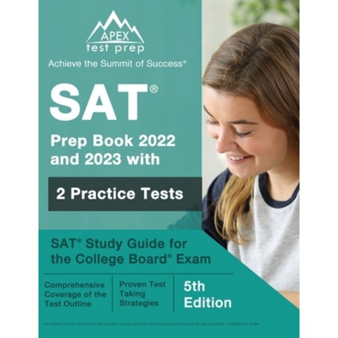 (영문도서) SAT Prep Book 2022 and 2023 with 2 Practice Tests: SAT Study ...