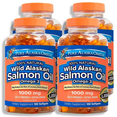 Pure Alaska Omega 와일드 알라스칸 연어유 오메가3 1000mg 210소프트젤 [ Wild Alaskan ...
