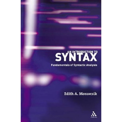 An Introduction to Syntax: Fundamentals of Syntactic Analysis Hardcover, Blooms