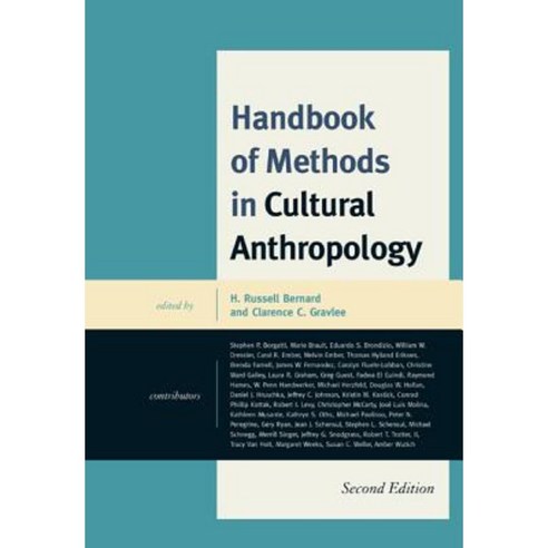 Handbook of Methods in Cultural Anthropology Hardcover, Rowman ...