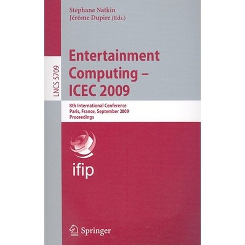 Entertainment Computing--ICEC 2009 Paperback, Springer - 가격 변동 추적 그래프 - 역대가