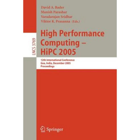 High Performance Computing HIPC 2005 Paperback, Springer - 가격 변동 추적 그래프 - 역대가